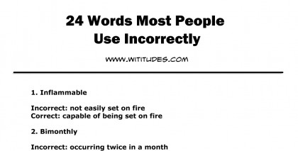 24 words most people use incorrectly - Wititudes