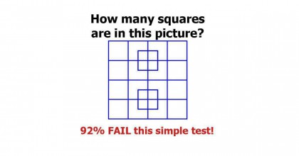 How many squares are in this picture? 92% of people get this wrong ...